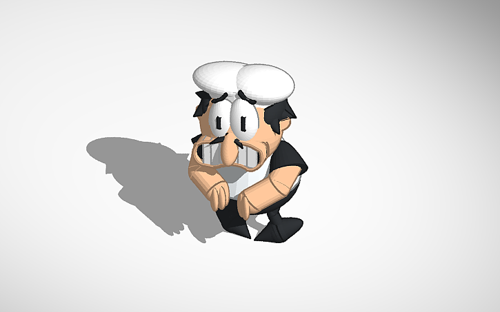 3D design Peppino spaghetti - Tinkercad