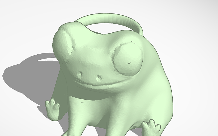 3D design Fred the Frog Pencil Cup - Tinkercad