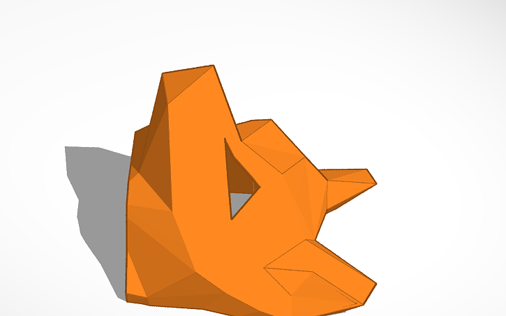 3D design Tremendous Mr. Fox mask - Tinkercad