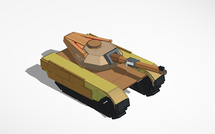 3D design Sim Lab tank treads (M1 Abrams) - Tinkercad