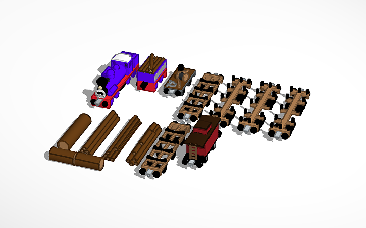 3D design Bernard the Logging Engine (OC for Oorc) - Tinkercad