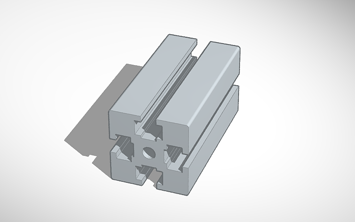 3D design T-Slot WCS - Tinkercad