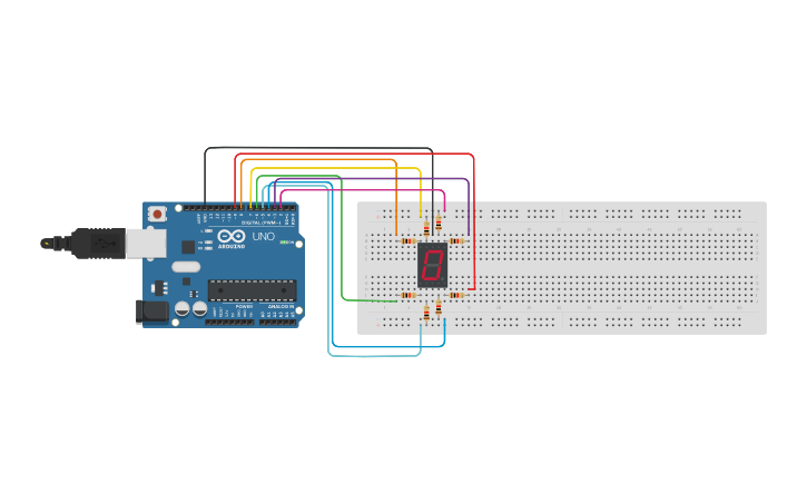 Circuit design SEGMENTO 7 - Tinkercad