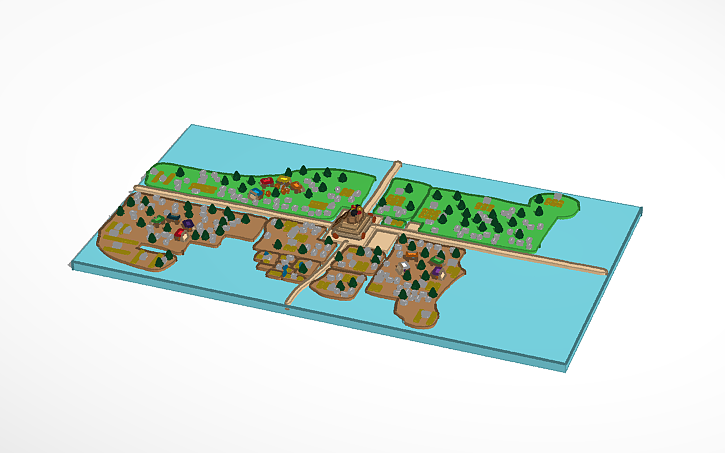 3D design History Project: Tenochtitlan - Tinkercad