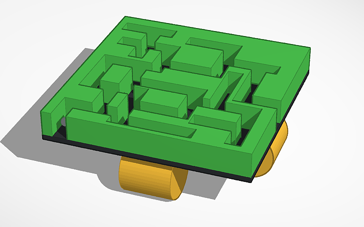 3D design Day 210 of TED: Attempt at a tilting maze in Sim Lab - Tinkercad
