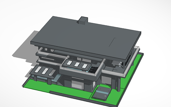 3D design Modern House 7 - Tinkercad