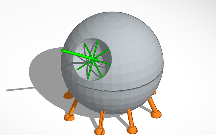 3D design death star - Tinkercad