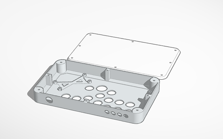 3D design Fight Stick - All Button - Tinkercad