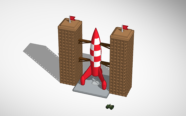 3D design rocket rocket rocket - Tinkercad