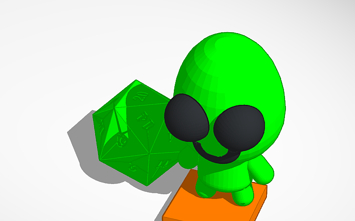 3D design alien - Tinkercad