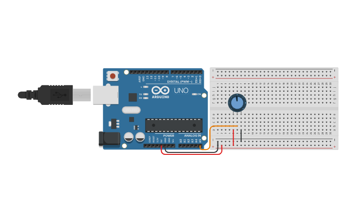 Circuit design code for map function with arduino - Tinkercad