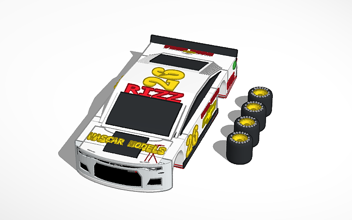 3D design Nascar models Chevrolet gen 6 camaro - Tinkercad