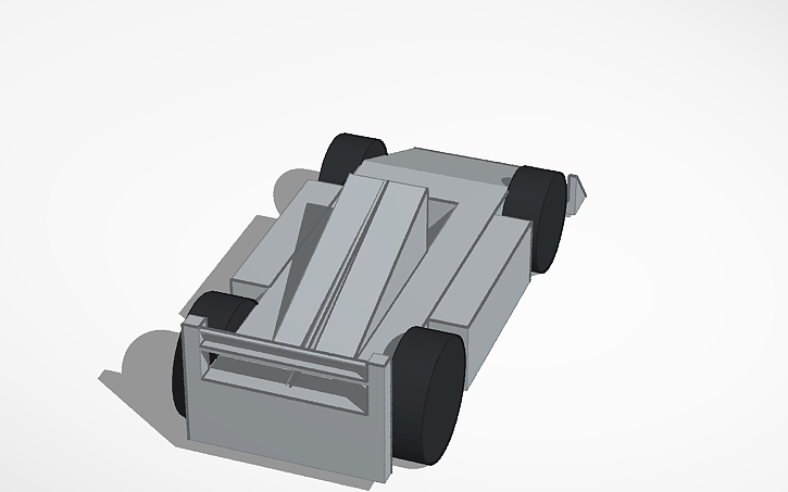 3D design Bumpy Formula 3 car in Sim lab - Tinkercad
