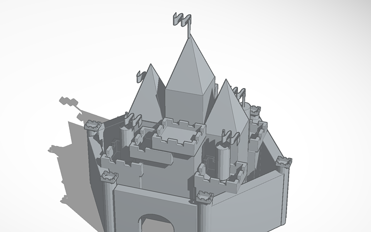 3D design castle - Tinkercad