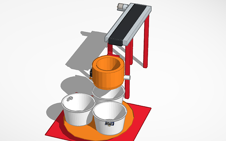 3D design smart waste segragation - Tinkercad