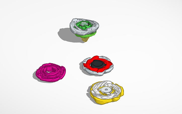 3D design beyblade cx and ux - Tinkercad