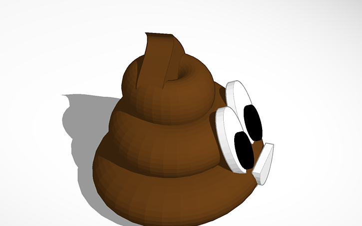 3D design 3D Poop Emoji - Tinkercad