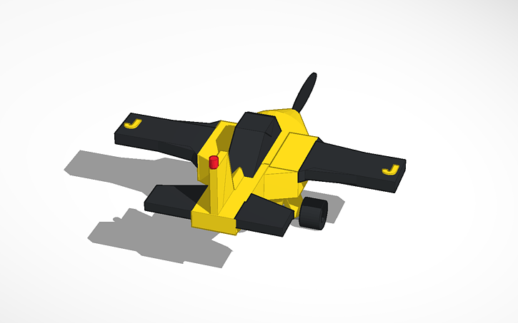 3D design crop plane - Tinkercad