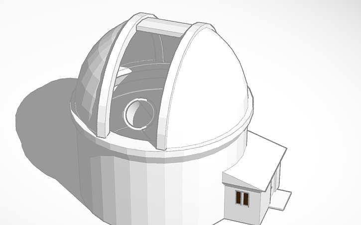 3D design N-Scale Observatory Complete - Tinkercad