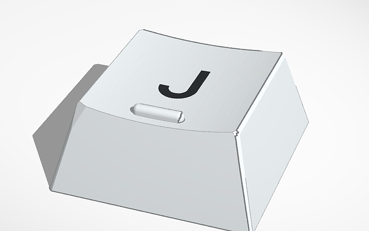 3D design The J key - Tinkercad