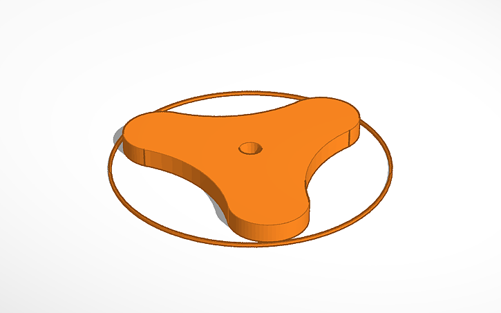 3D design resizeable tri-wing nut template - Tinkercad