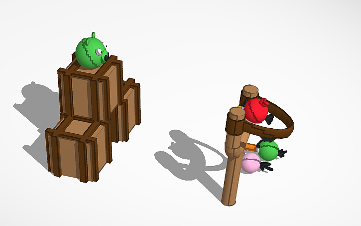 3D design Angry Birds - Tinkercad
