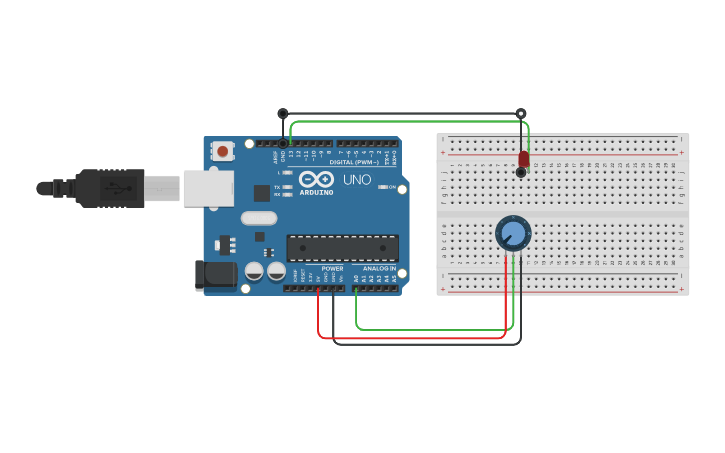 Circuit design 5b_Analog Input_Analog Read - Tinkercad
