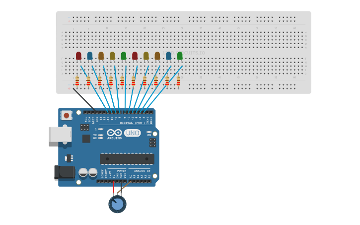 Circuit design Bar Graph - Tinkercad