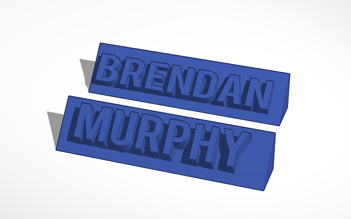 3D design Name - Tinkercad