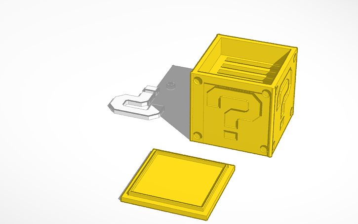 3D design DS Game Cartridge Holder (All pieces) - Tinkercad