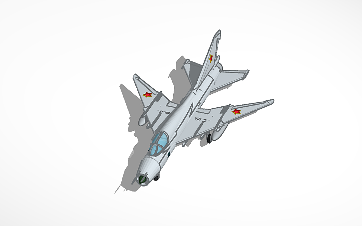 3D design Sukhoi SU-17 - Tinkercad