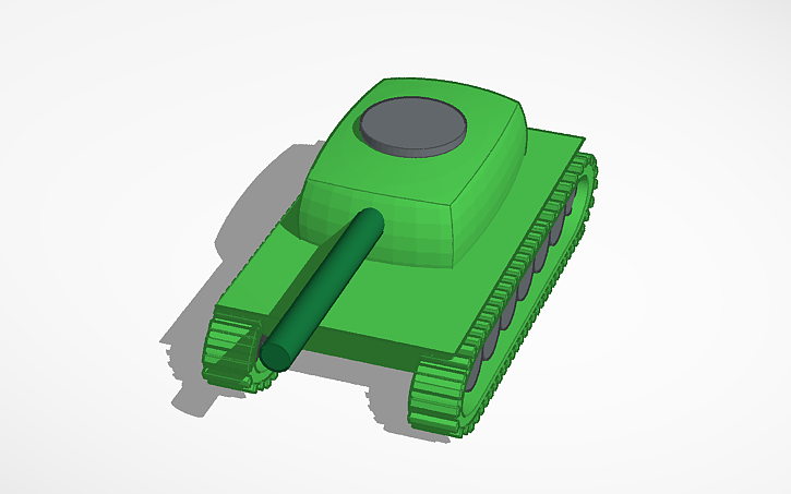3D design tank - Tinkercad