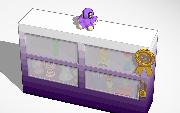 3D design Trophy case - Tinkercad