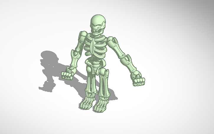 3D design skeleton - Tinkercad