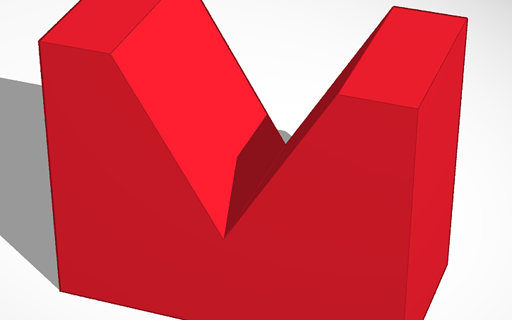3D design V-Block - Tinkercad
