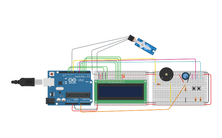 Circuit design Alarm Clock - Tinkercad