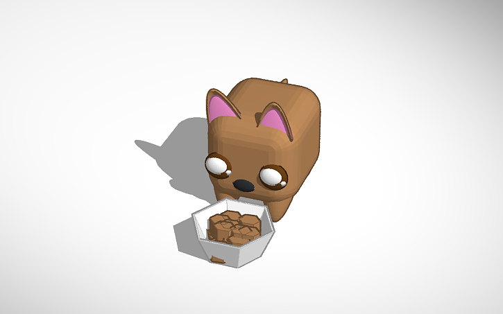 3D design Cute Puppy - Tinkercad