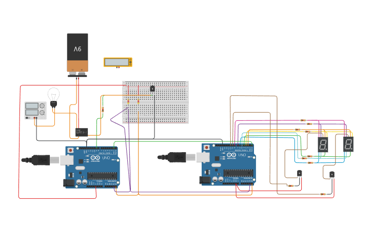 Circuit design Proiect isca final - Tinkercad