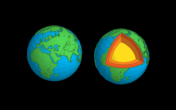 3D design The Earth Layers - Tinkercad