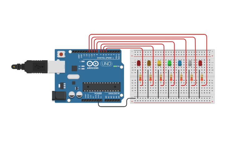 Circuit design trabajo practico n°3 act.3 - Tinkercad