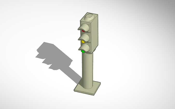 3D design Traffic lights nousi - Tinkercad