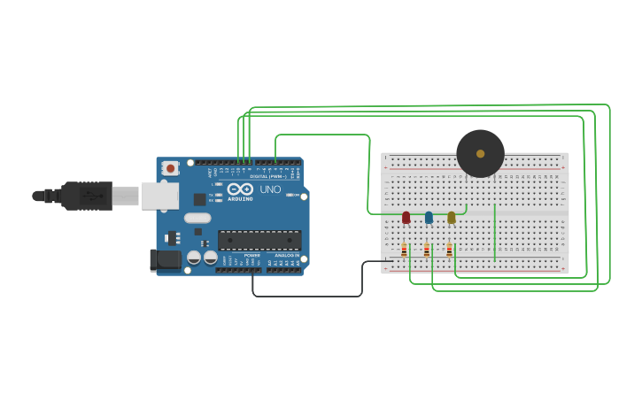 Circuit design UAE National Anthem - Tinkercad