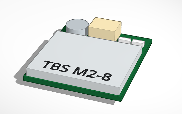 3D design TBS M8-2 GPS Module - Tinkercad