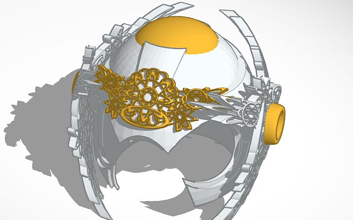 3D design Elven Knight's Helmet - Tinkercad
