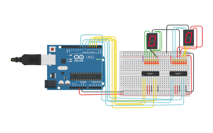 Circuit design ej5 tp3 - Tinkercad