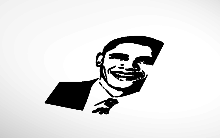 3D design OBAMA - Tinkercad