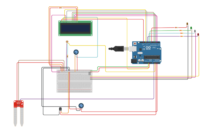 Circuit design MICROCLIMATE ARDUINO SIMULATION - Tinkercad