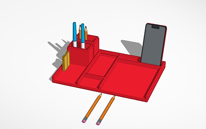 3D design Ahan's Desk Organizer - Tinkercad