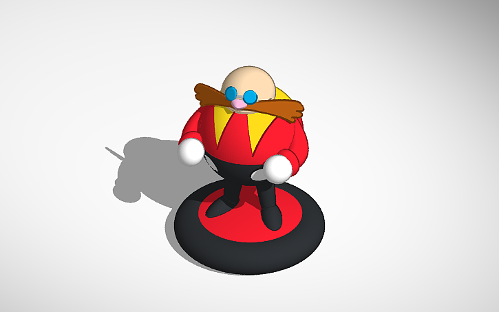 3D design Dr. ivo Robotnik (Eggman) - Tinkercad