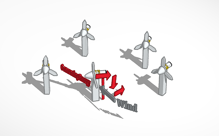 3D design Wind Energy - Tinkercad